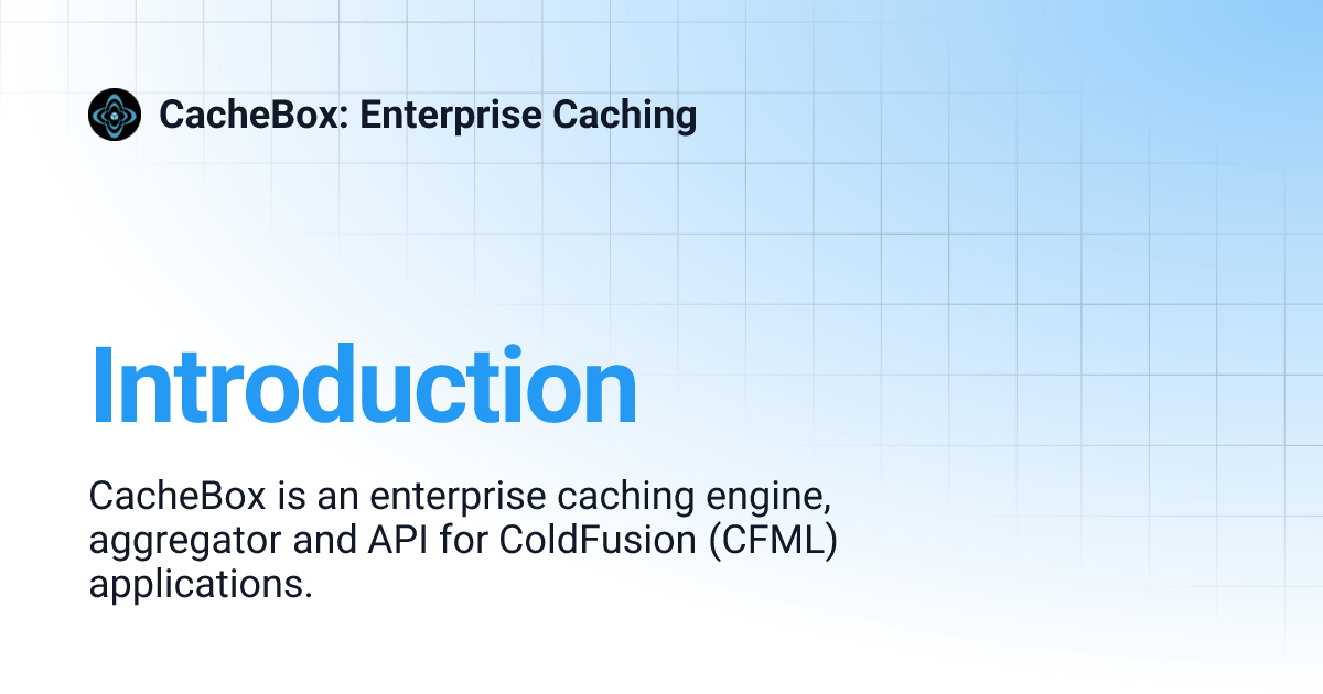 Introduction | CacheBox: Enterprise Caching